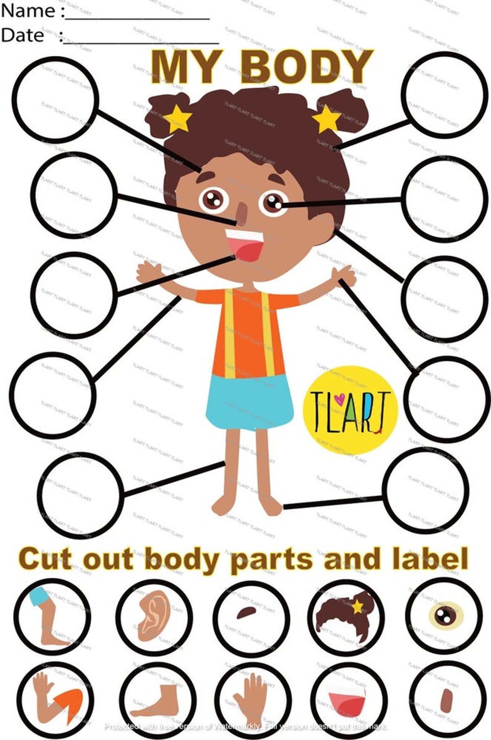 My Body Parts Labelling Activity, Early Year, Nursery, KS1, Teaching ...