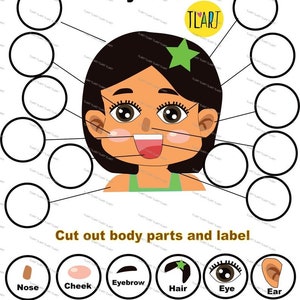 My Face Parts Labelling Activity, Early Year, Nursery, KS1, Teaching ...