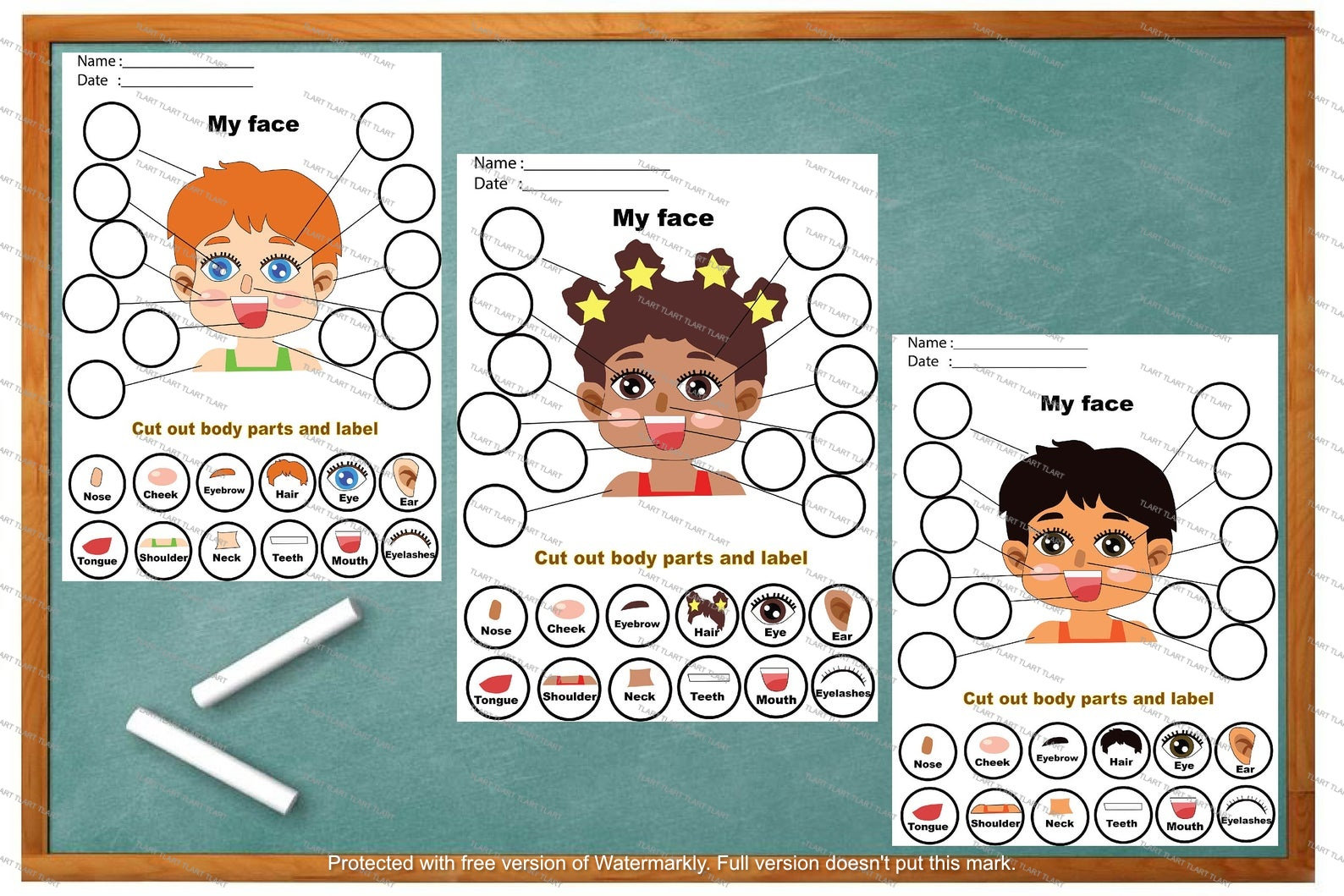 My Face Parts Labelling Activity, Early Year, Nursery, KS1, Teaching ...