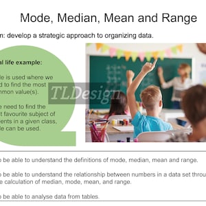 GCSE Maths PPT, Mean, Media, Mode and the Range, Teaching Recourse ...