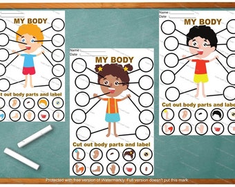 My Body Parts Labelling Activity Early Year Nursery KS1 - Etsy UK