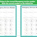 Safety for Kids Worksheet, Emergency Services, Call 999 in an Emergency, Emergency Contact List ...