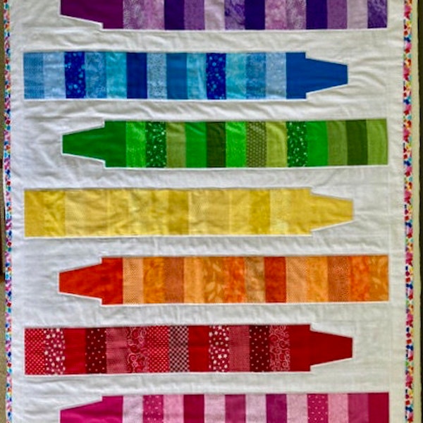 Crayon Quilt - Etsy