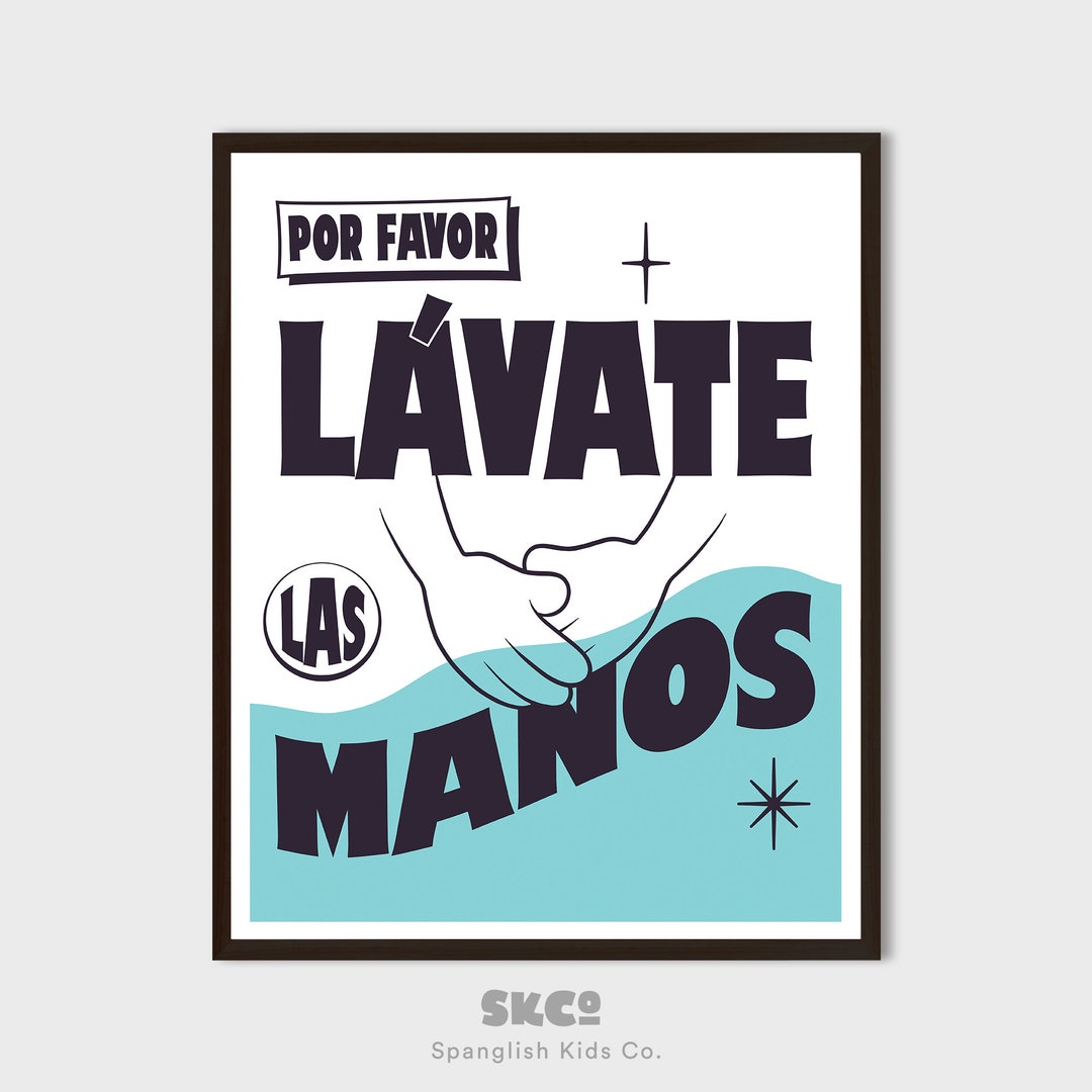 Lavate Las Manos Please Wash Your Hands, Spanish, Educational Kids ...
