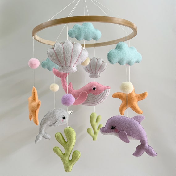 Ocean Baby Mobile Ocean Pastel Mobile Sea Creatures Mobile - Etsy