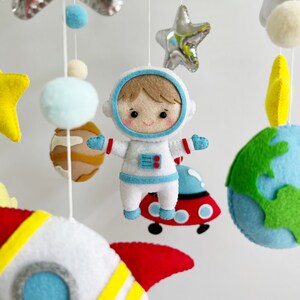 Space Baby Mobile Space Decor Nursery Astronaut Baby Boy Mobile Baby ...