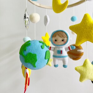 Space Baby Mobile Space Decor Nursery Astronaut Baby Boy Mobile Baby ...