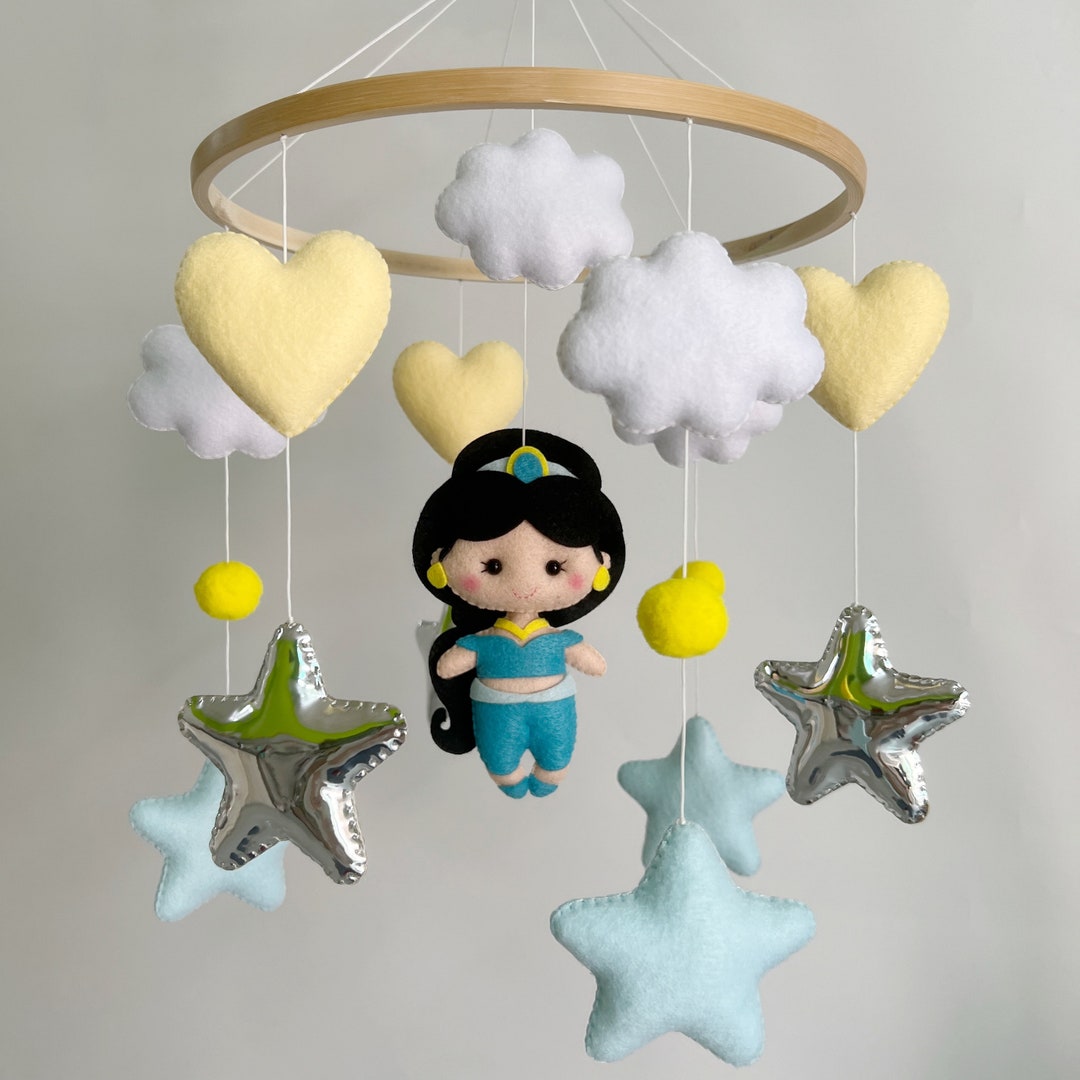 Jasmine Princess Baby Mobile Princess Felt Mobile Princess Baby Crib ...