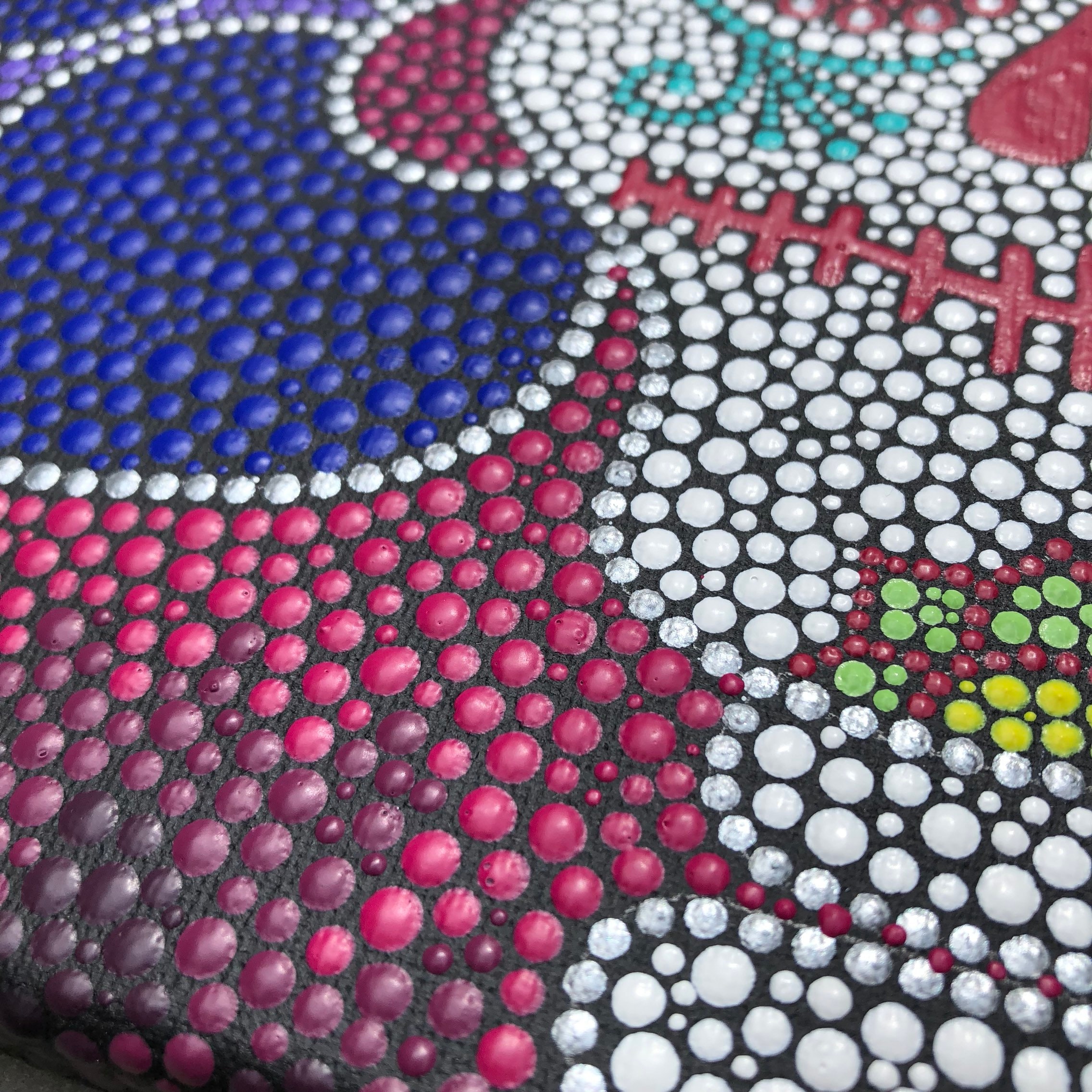 Skull Dotpainting Mandala 40x40cm - Etsy Sweden