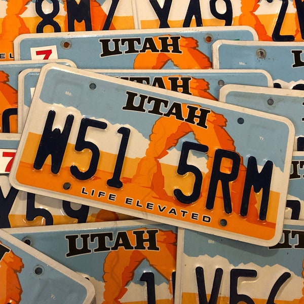 Utah License Plate - Etsy