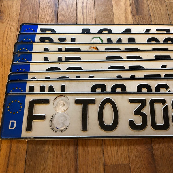 German License Plate - Etsy