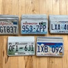 Worn & Faded License Plate Letters and Numbers to Build Your Own ...