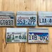 Worn & Faded License Plate Letters and Numbers to Build Your Own ...