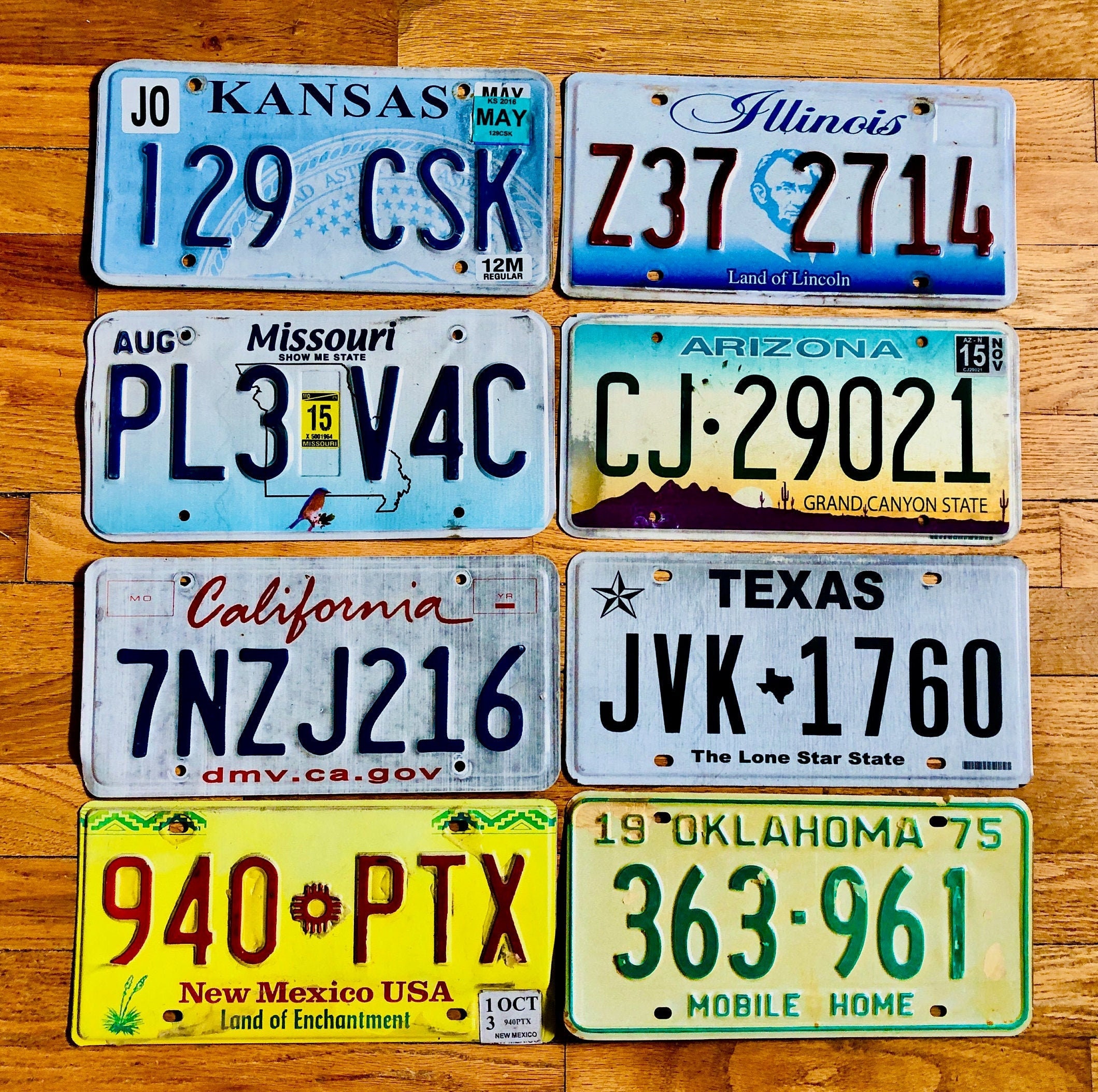 Set of Route 66 License Plates in Craft Condition - Etsy