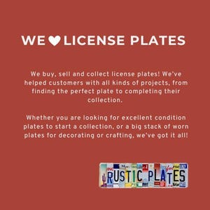 50 State Set of License Plates Plus a Washington DC Plate - Craft ...