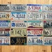 Worn & Faded License Plate Letters and Numbers to Build Your Own ...