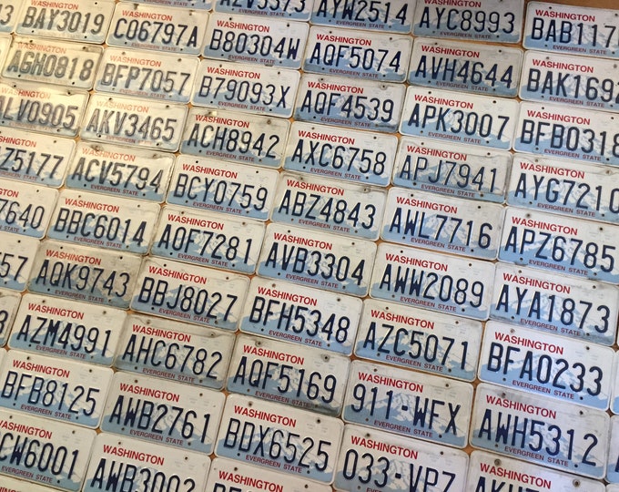 Worn & Faded License Plate Letters and Numbers to Build Your - Etsy