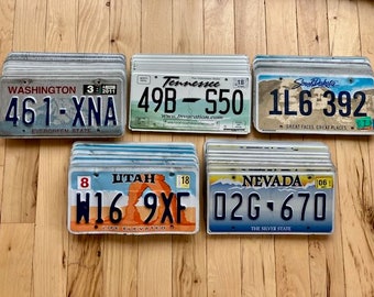 Pick Your Letters & Numbers Raised/embossed License Plate Letters and ...