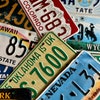 Worn & Faded License Plate Letters and Numbers to Build Your Own ...