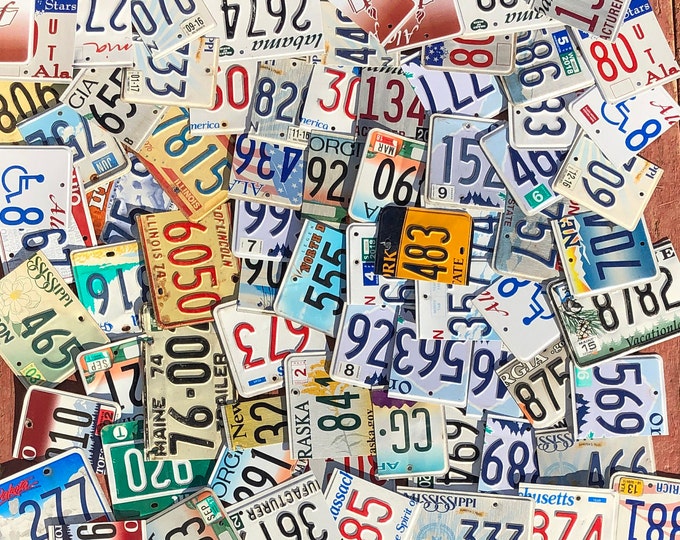 Pick Your Letters & Numbers Raised/embossed License Plate - Etsy