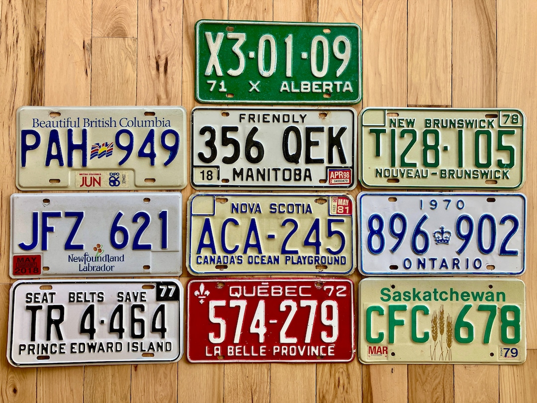 10 Canadian Province Set Of License Plates In Good Condition Etsy 10-canadian-province-set-of-license-plates-in-good-condition-etsy