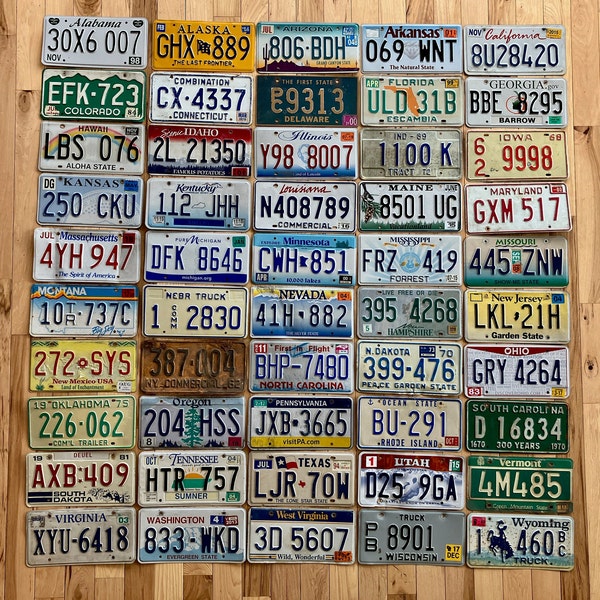 Embossed License Plate - Etsy