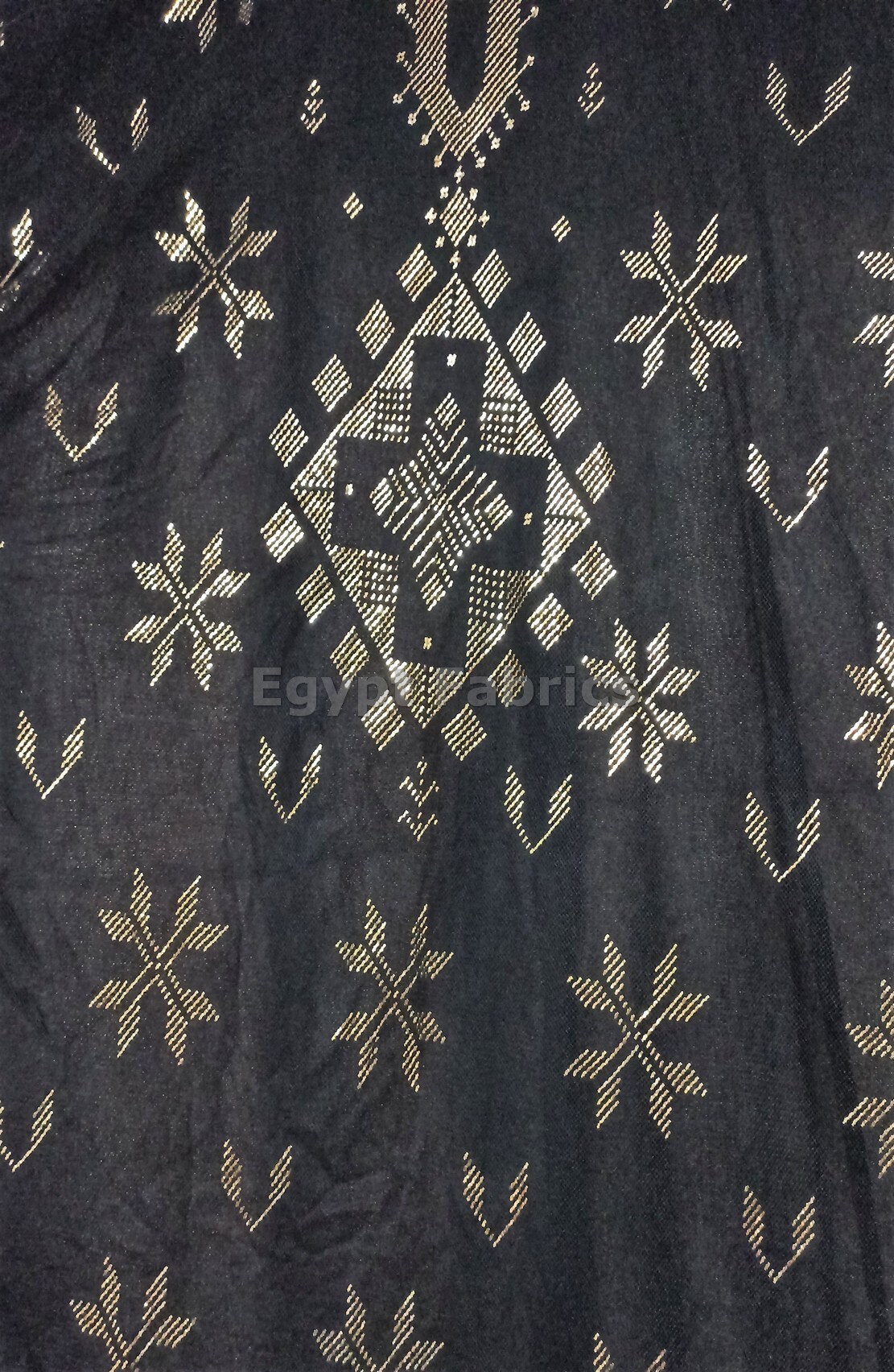 Egyptian Assuit Bronze color Metal / Net Tulle Fabric Abaya Kaftan Wrap ...
