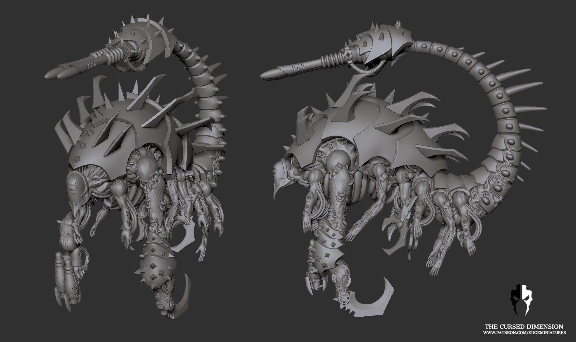 Drukhari Talos Pain Engine Edge Miniatures - Etsy