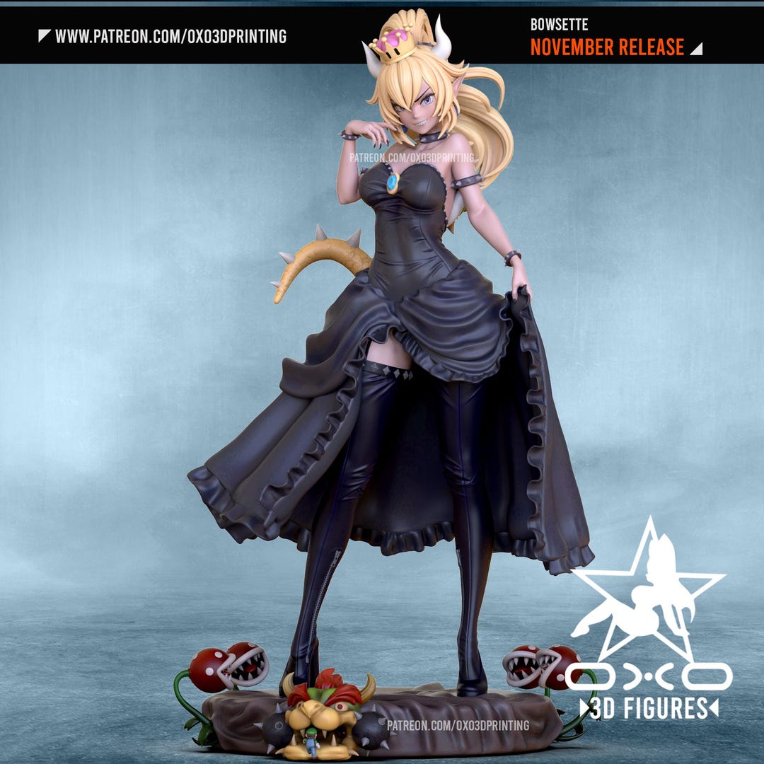 Bowsette Pin up Girl SFW/NSFW Oxo3d Figures - Etsy