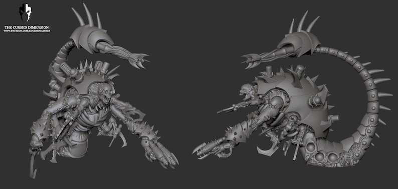 Drukhari Talos Pain Engine Edge Miniatures - Etsy