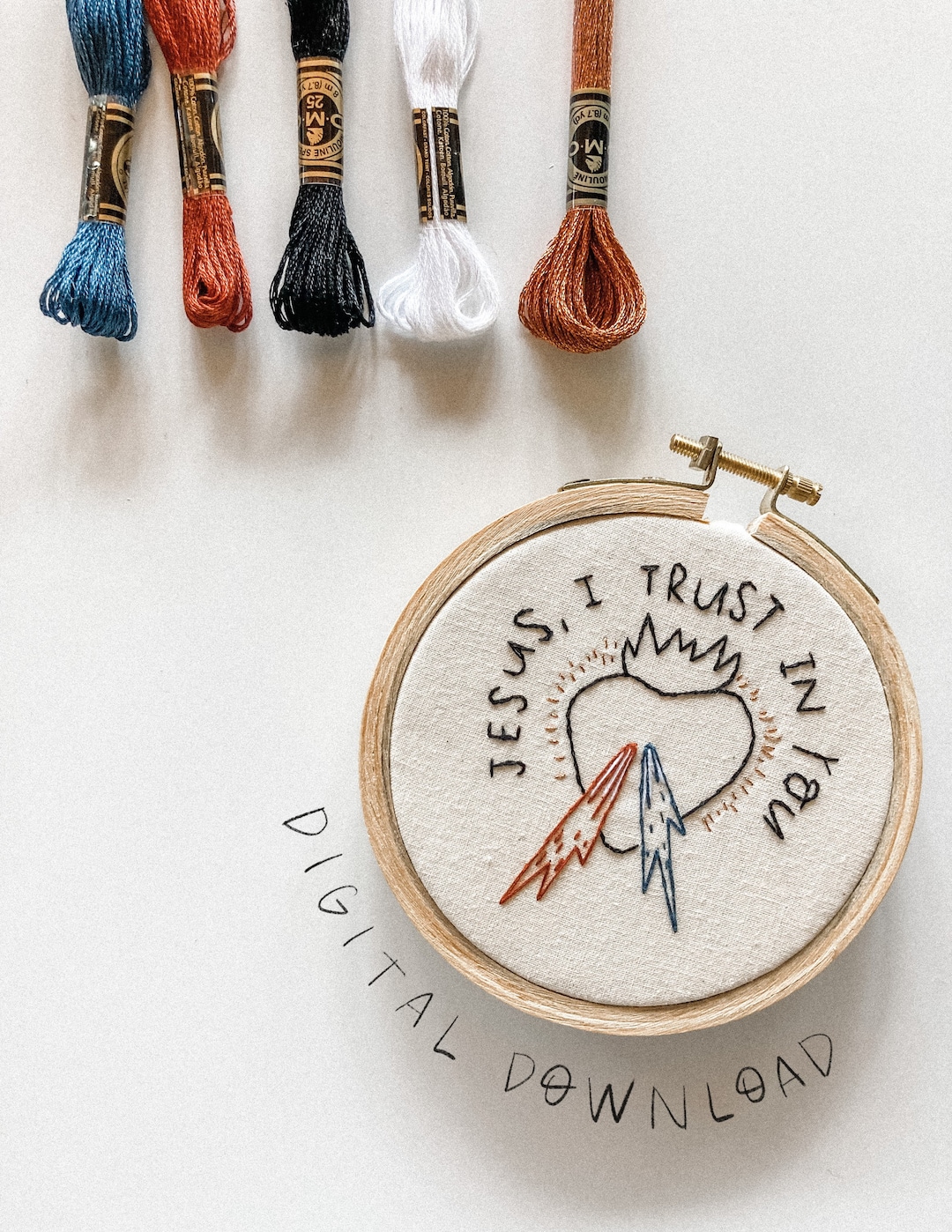 Divine Mercy Embroidery Stitchalong DIGITAL DOWNLOAD - Etsy
