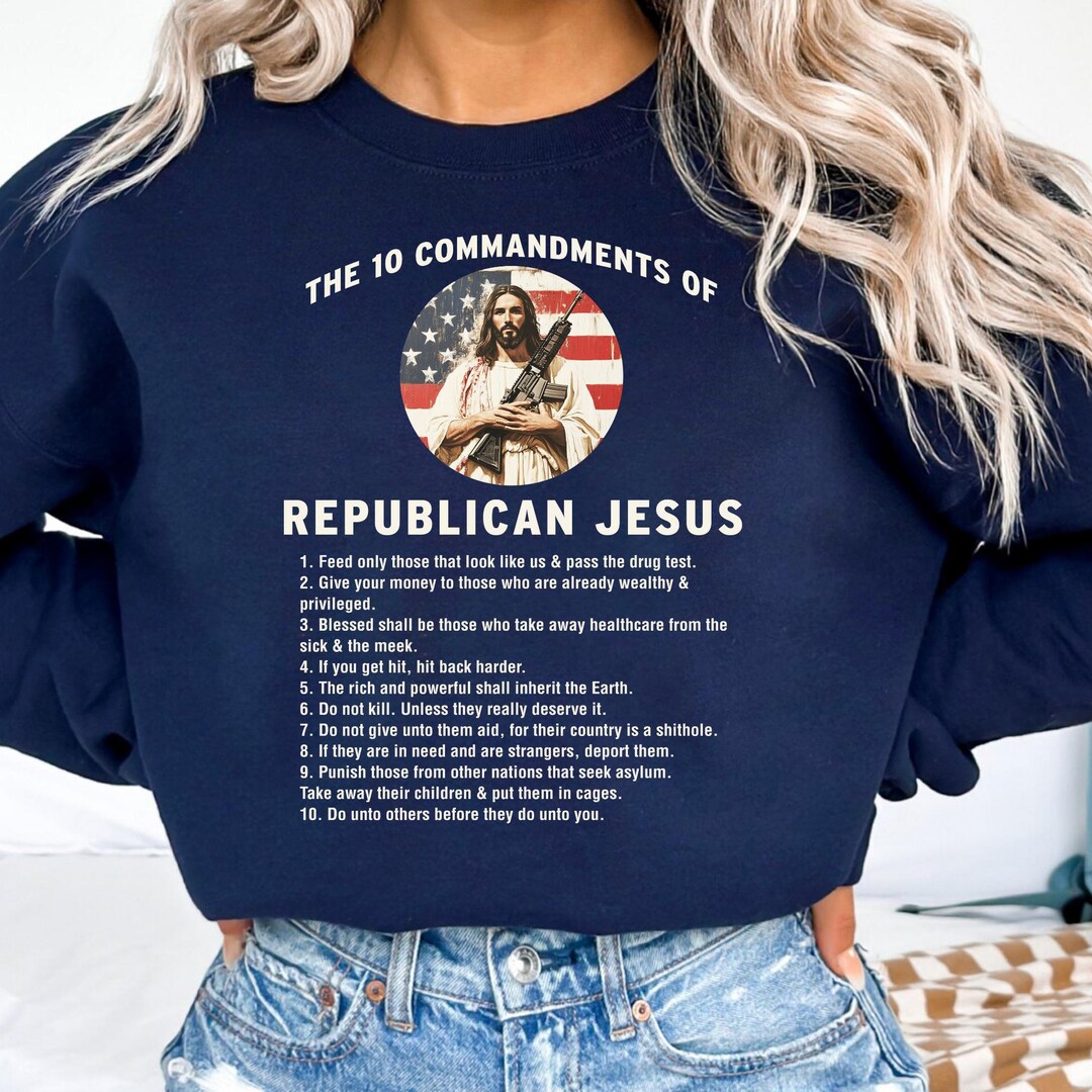 Republican Jesus Sweatshirt, Love Like Jesus Shirt, Who Would Jesus ...