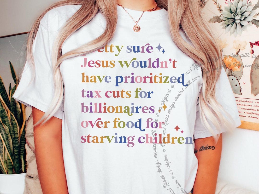 Liberal Christian Shirt, Jesus Was A Liberal With Liberty and Justice ...