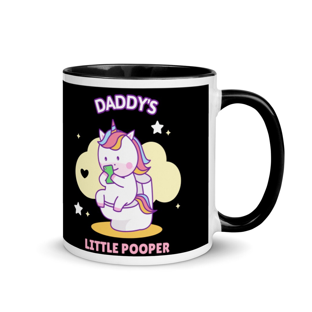 Daddy's Little Pooper Mug With Color Inside Daddy Dom Little Girl ...