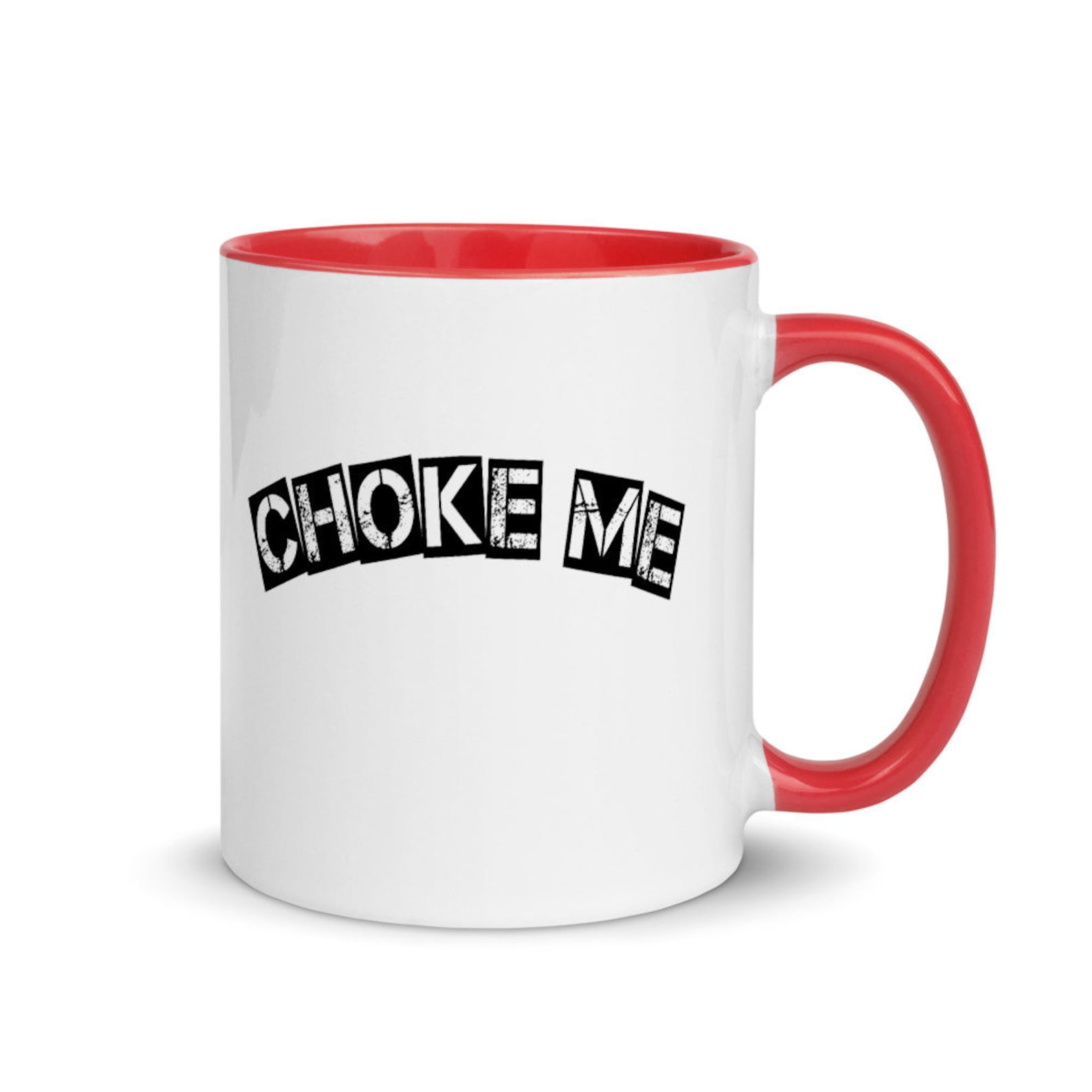 Choke Me Coffee Mug With Color Inside Choking Kink Teacup - Etsy