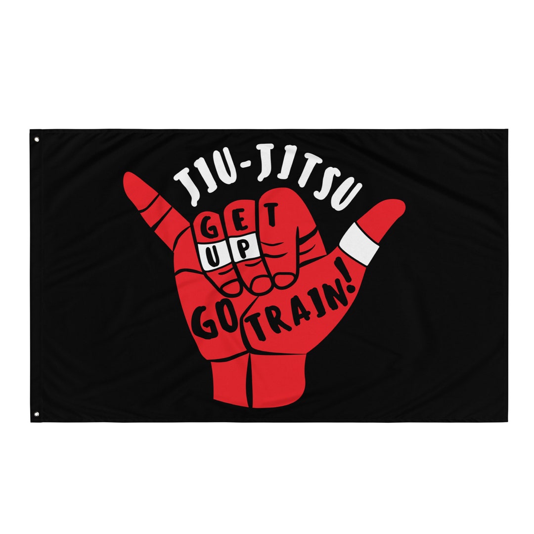 Go Train Jiu Jitsu Flag - BJJ Wall Art Decor - Brazilian Gift - Martial ...