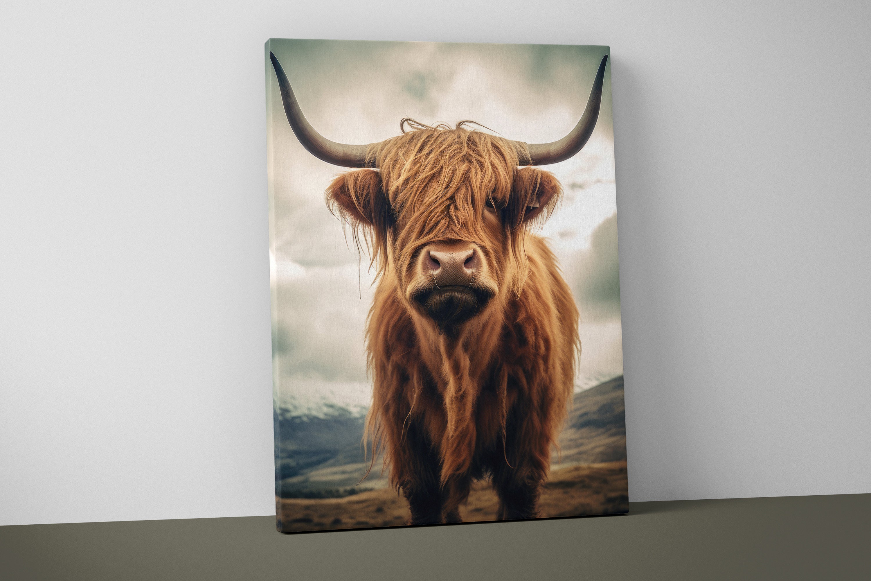 Highland Cow Wall Art Highland Cow Decor Farmhouse Wall - Etsy