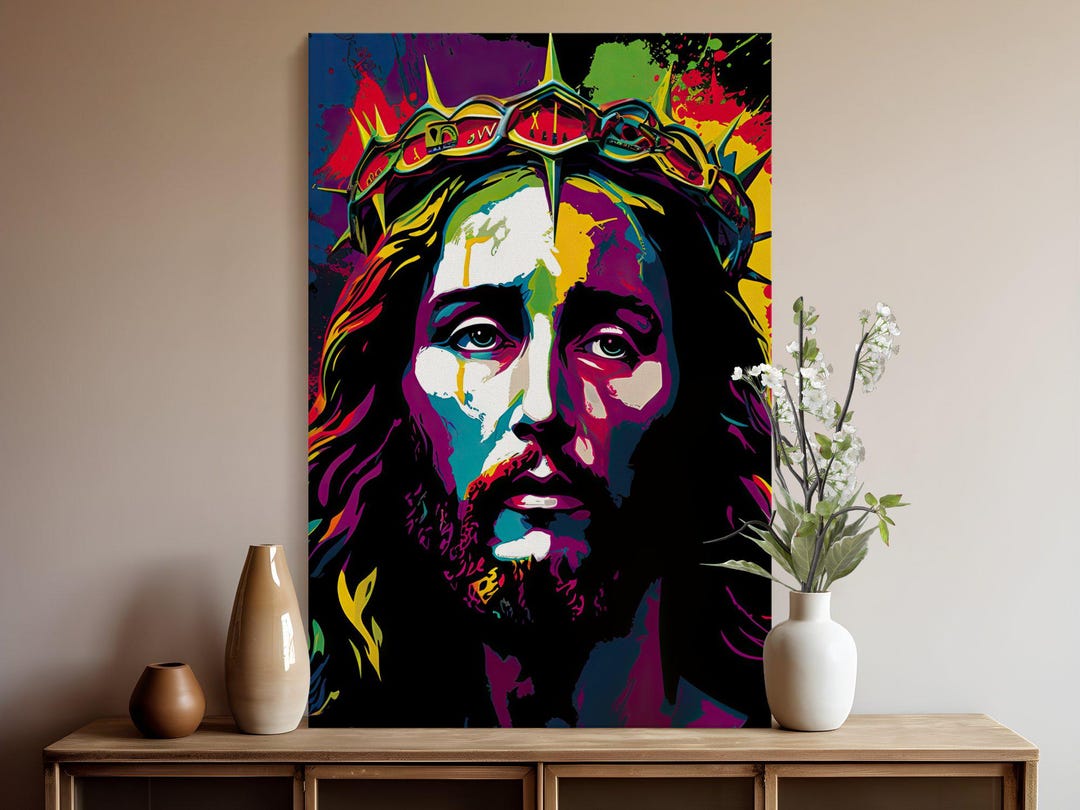 Jesus Canvas Art Christian Wall Art Jesus Christ Portrait Religious ...