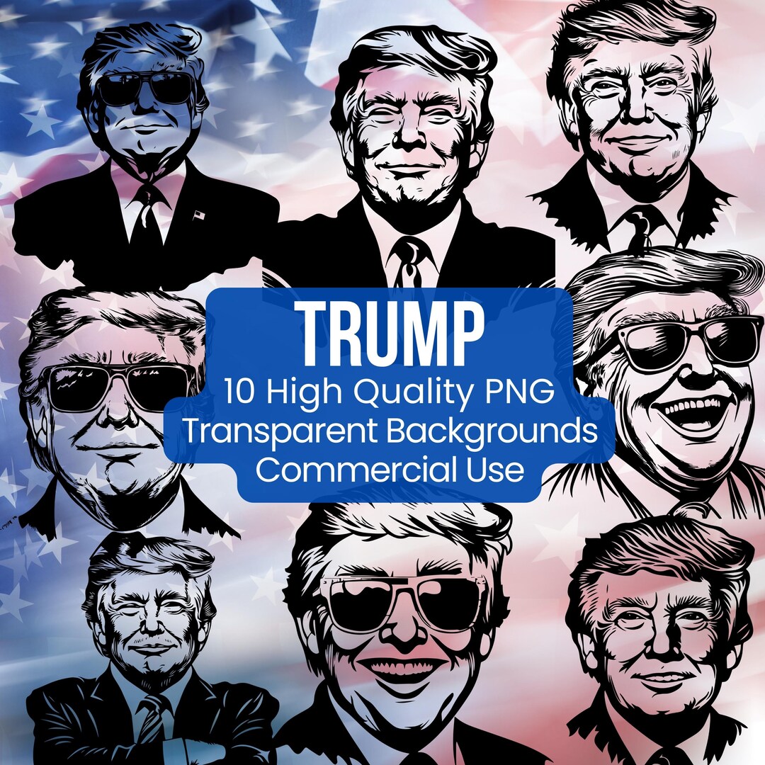 Trump PNG Digital Download - Trump 2024 - Benutzerdefinierte DTG Drucke ...