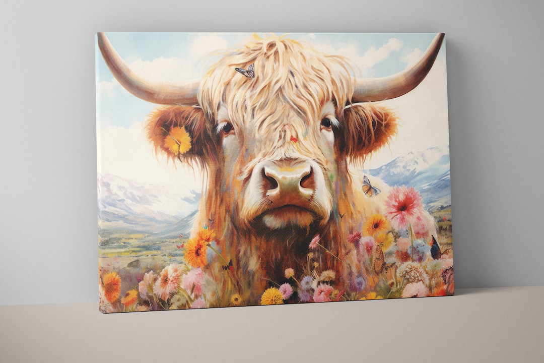 Highland Cow Wall Art Highland Cow Print Animal Wall Art Highland Cow ...