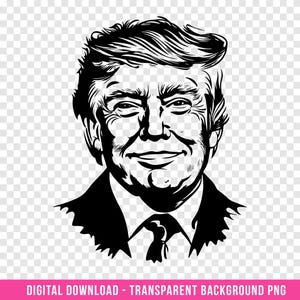 Trump PNG Digital Download Trump 2024 Custom DTG Prints Instant ...