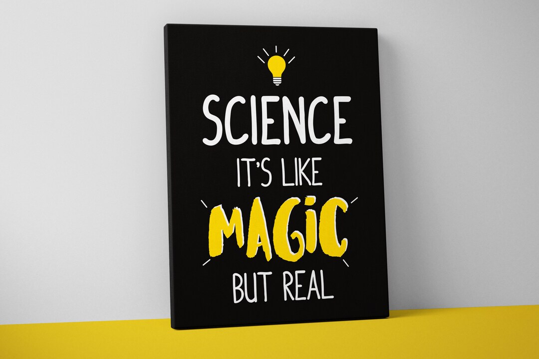 Science Like Magic Mounted Canvas Print Teacher Decor Classroom Wall ...