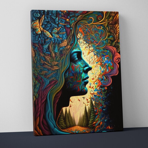 Trippy Canvas Art - Etsy