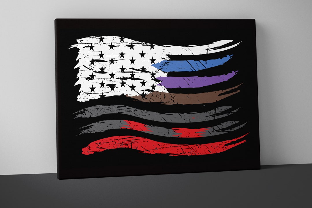 Jiu Jitsu Flag Mounted Canvas - BJJ Wall Art - Funny Brazilian Gift ...