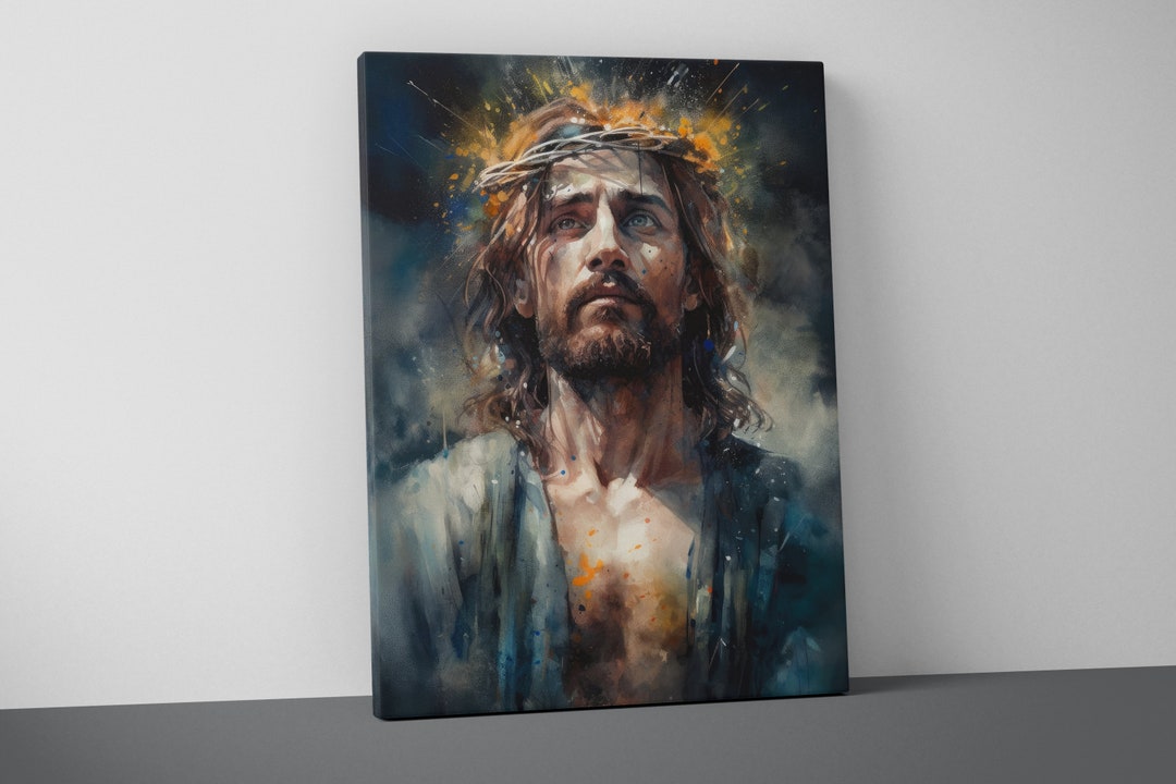 Jesus Christ Canvas Art - Modern Christian Catholic Decor - Christ ...