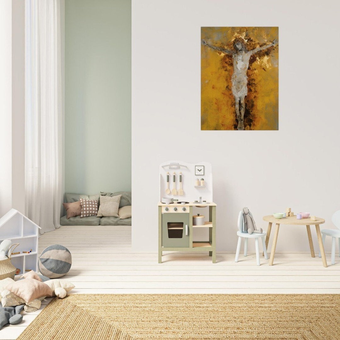 Jesus Christ Poster Wall Art Modern Christian Catholic Decor Christ ...