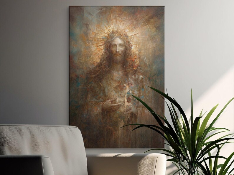 Jesus Christ Canvas Art, Inspirational Christian Wall Art, Jesus ...