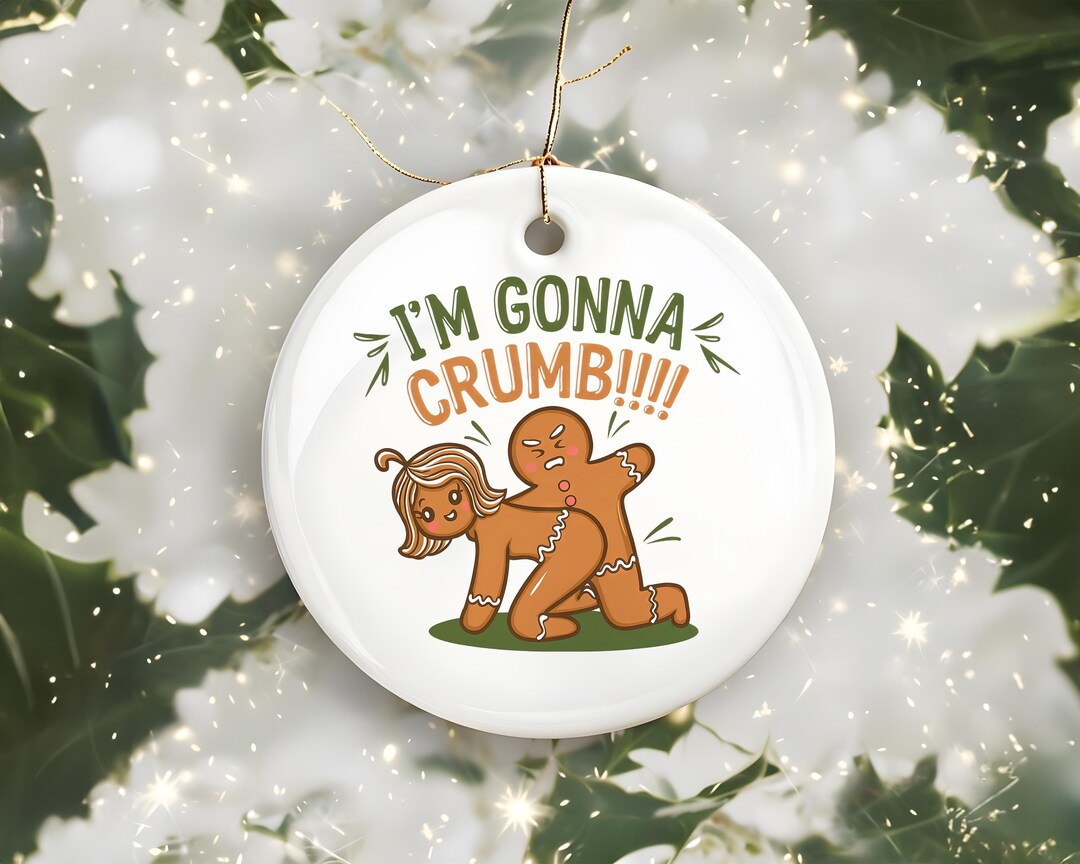 Naughty Gingerbread Christmas Ornament - Funny Adult Holiday Gift ...