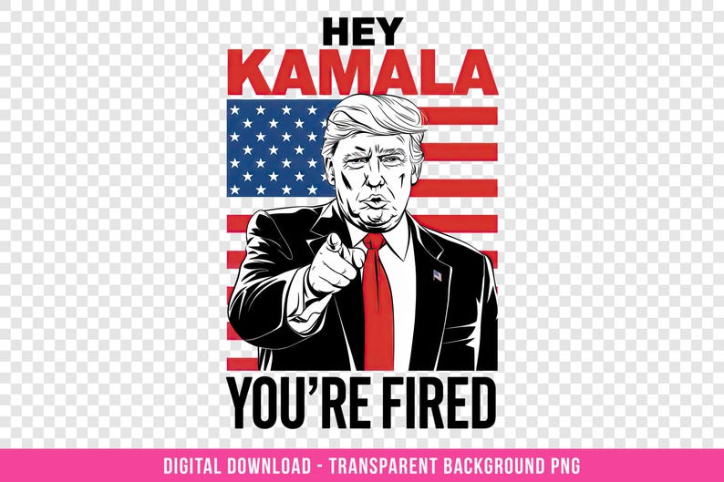 Trump PNG Digital Download - Trump 2024 - Custom DTG Prints - Instant ...