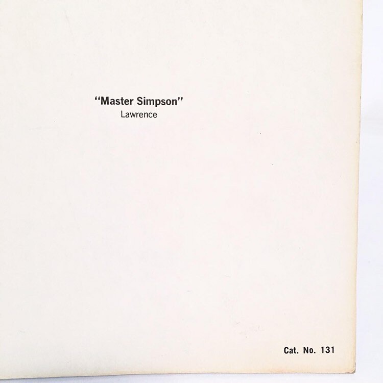 Vintage Lithograph Master Simpson by Lawrence Child With Dog Art Wall ...